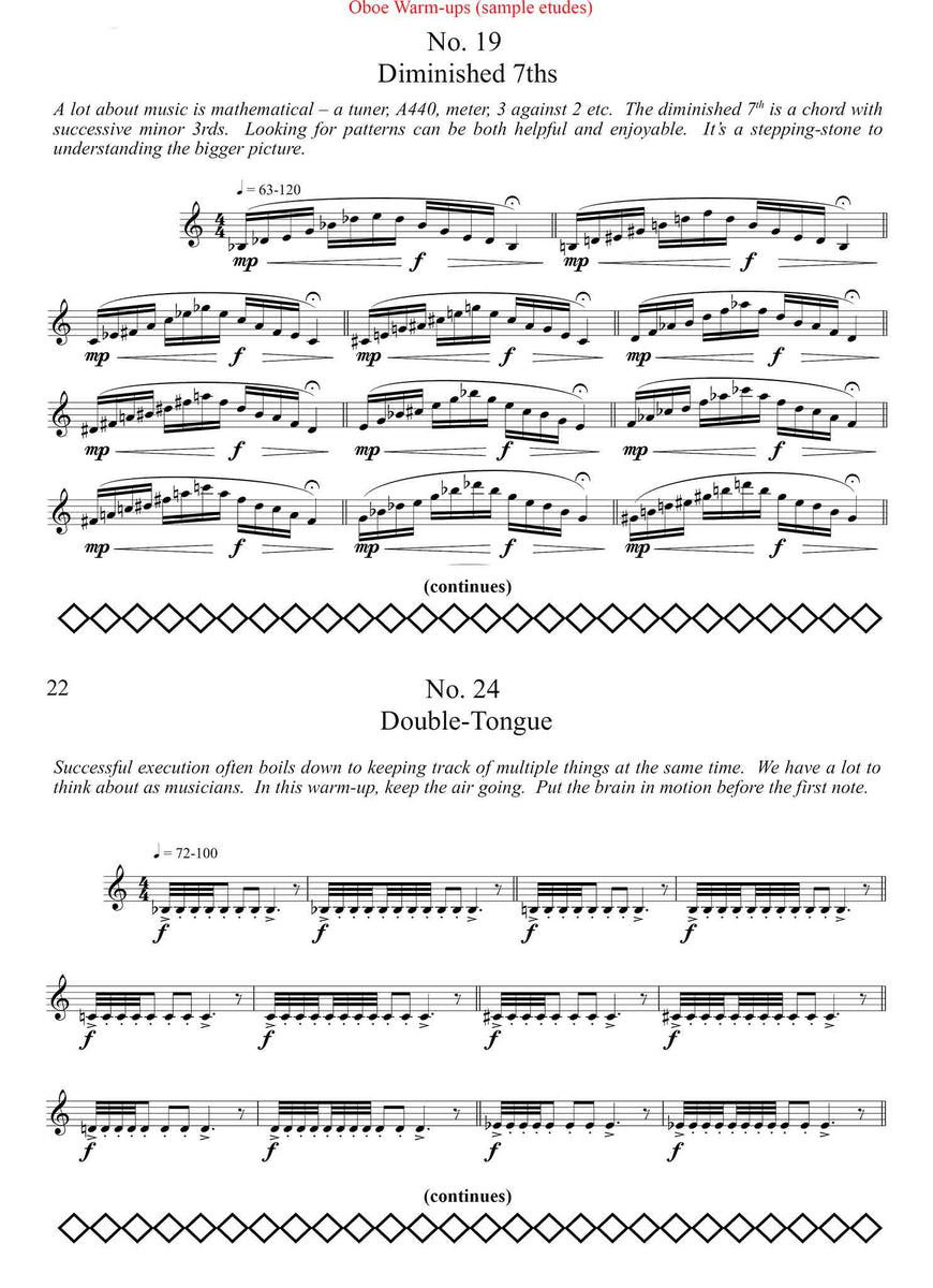 Stephenson: Oboe Warm-ups – Jeanne-Inc