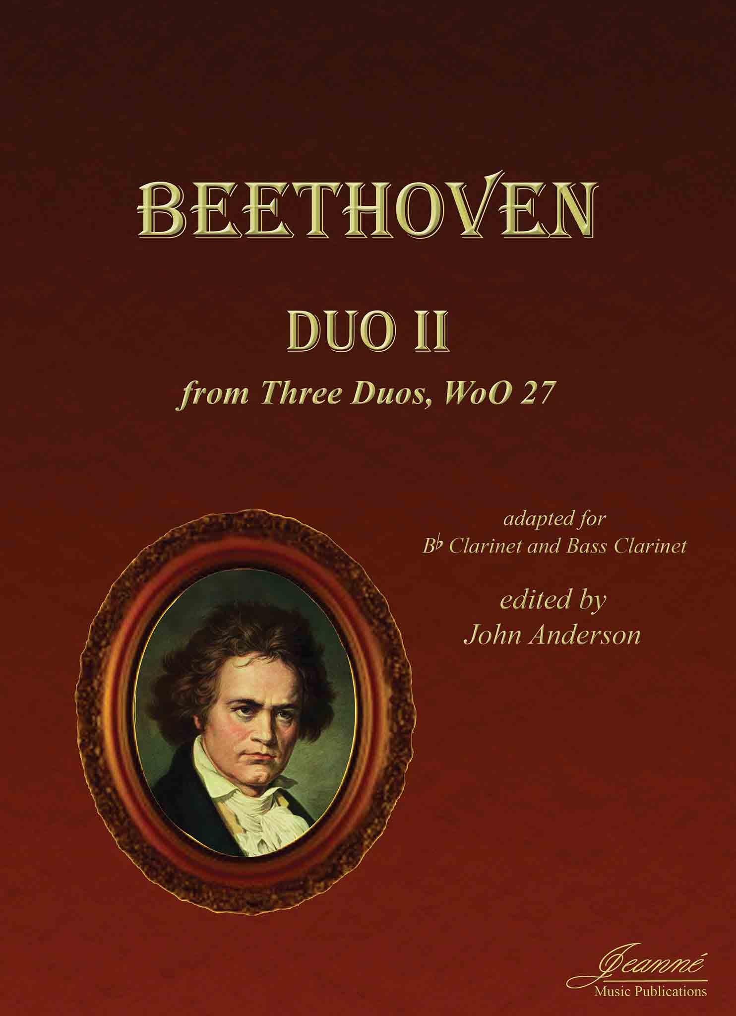Beethoven (Anderson) Duo II, WoO 27, adapted for clarinet and bass cla ...
