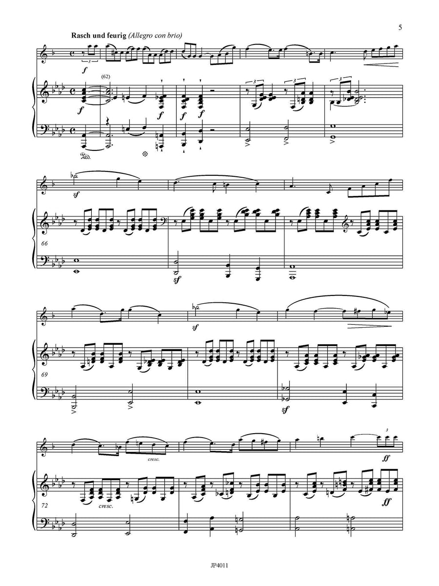 Schumann: Adagio and Allegro, op. 70, alto saxophone and piano – Jeanne-Inc