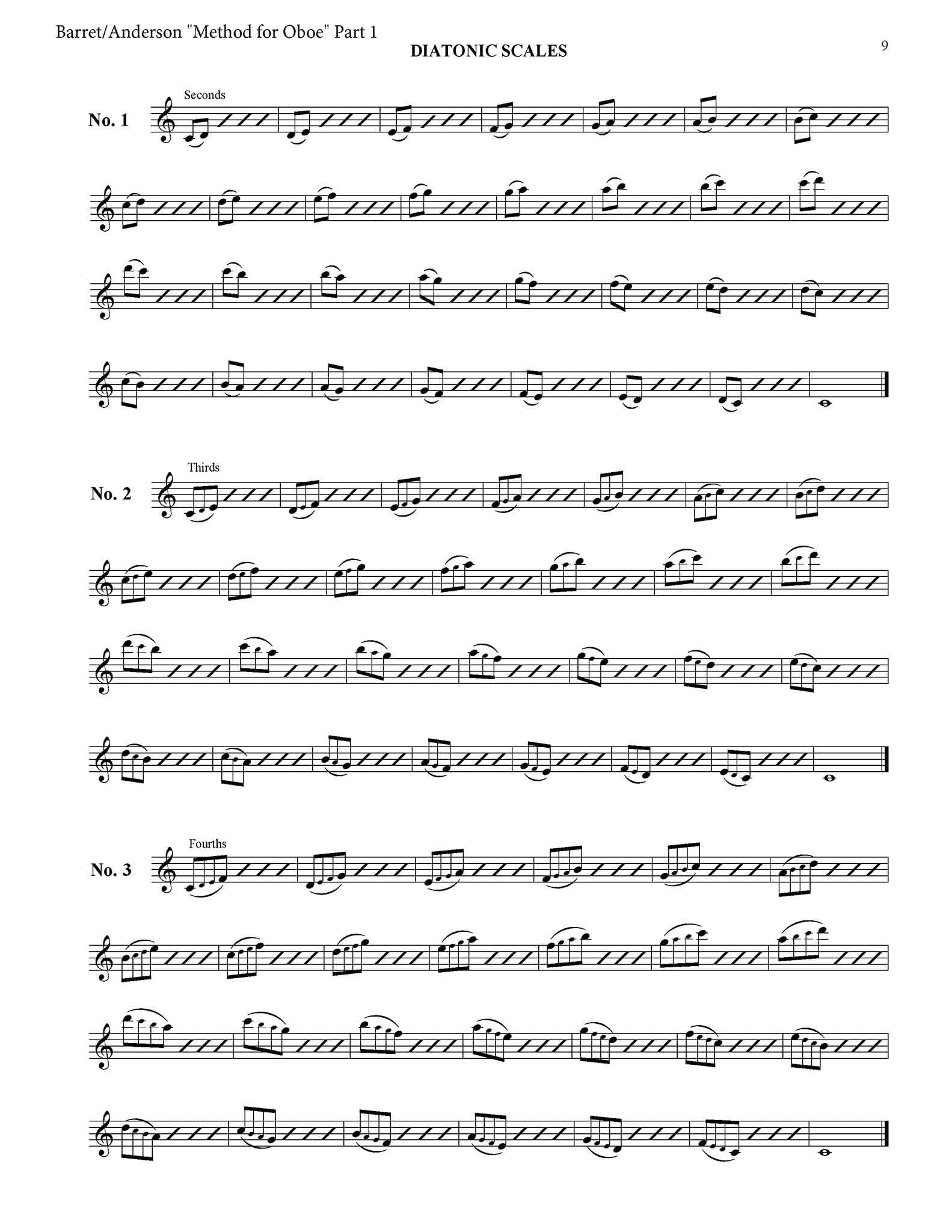 Barret (Anderson): Oboe Method, Part 1 (bass clef harmonization ...