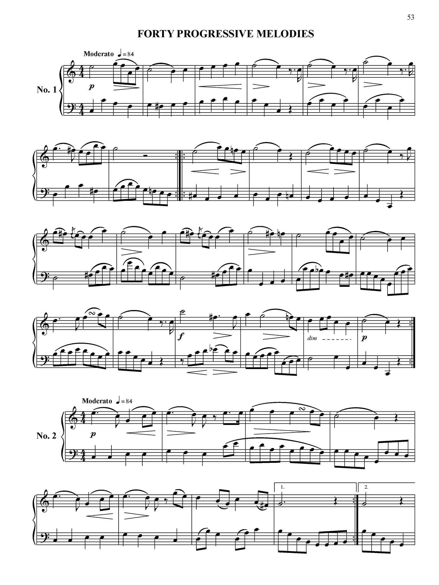 Barret (Anderson): Oboe Method, Part 1 (bass clef harmonization ...