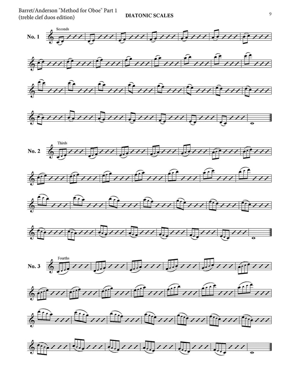 Barret (Anderson): Oboe Method, Part 1 (treble clef harmonization ...