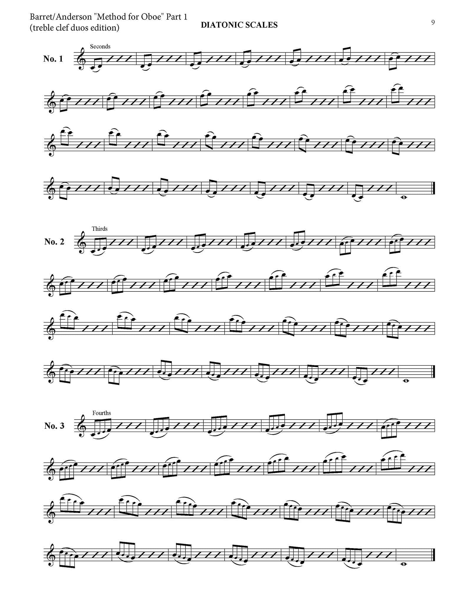 Barret (Anderson): Oboe Method, Part 1 (treble clef harmonization ...