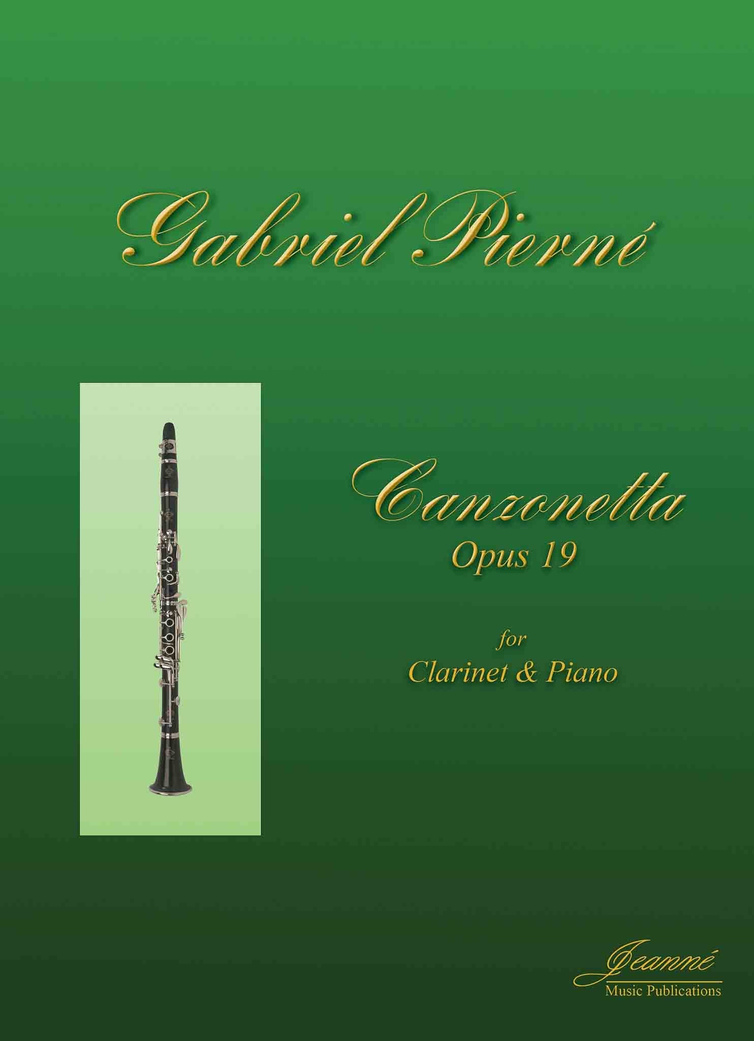 Pierne: Canzonetta, Op. 19 for Clarinet and Piano – Jeanne-Inc